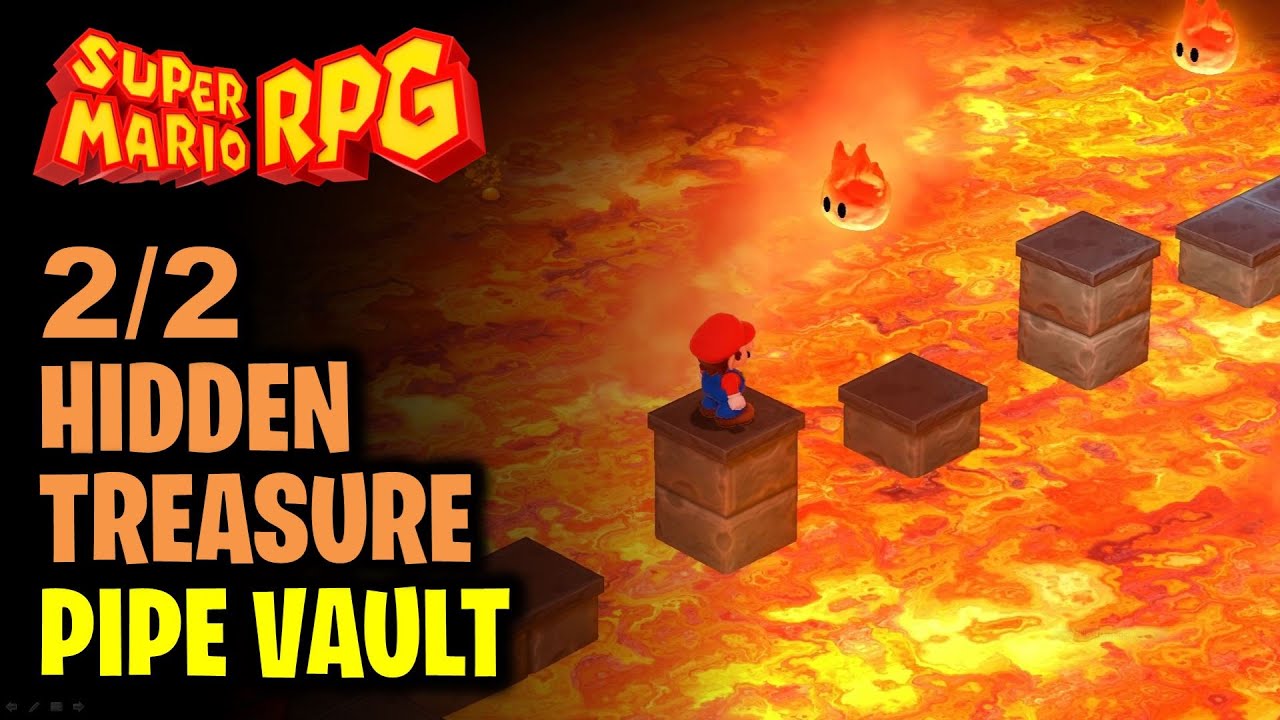 Pipe Vault: All Hidden Treasures Locations | Super Mario RPG - YouTube
