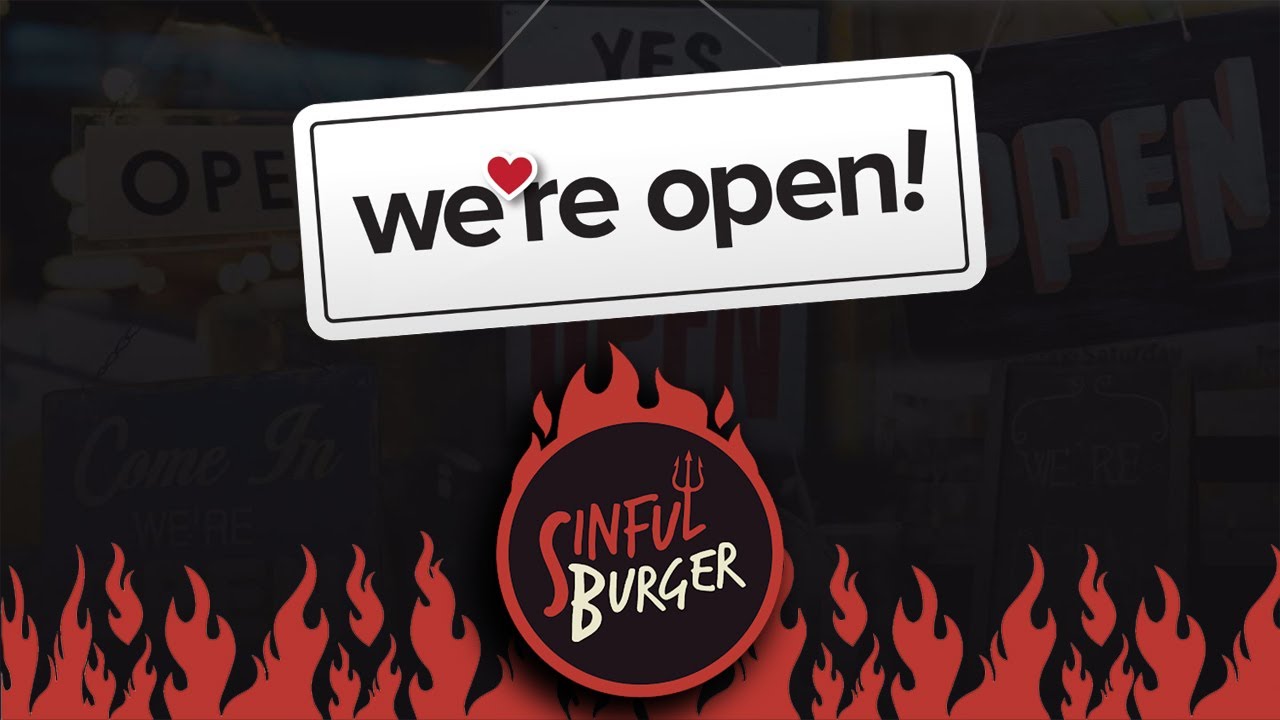 We're Open: Sinful Burger Sports Grill - YouTube