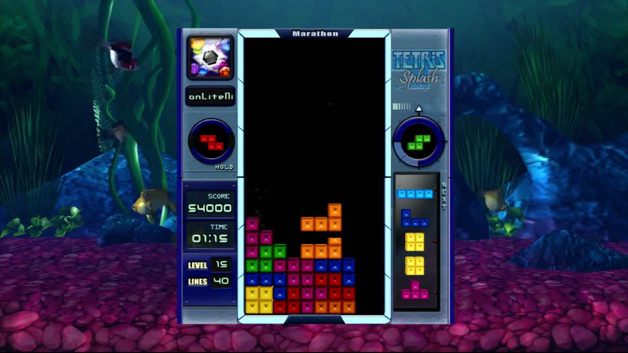 Tetris Splash - Lvl 15 2:31 win - ENCODING QUALITY TEST! - YouTube