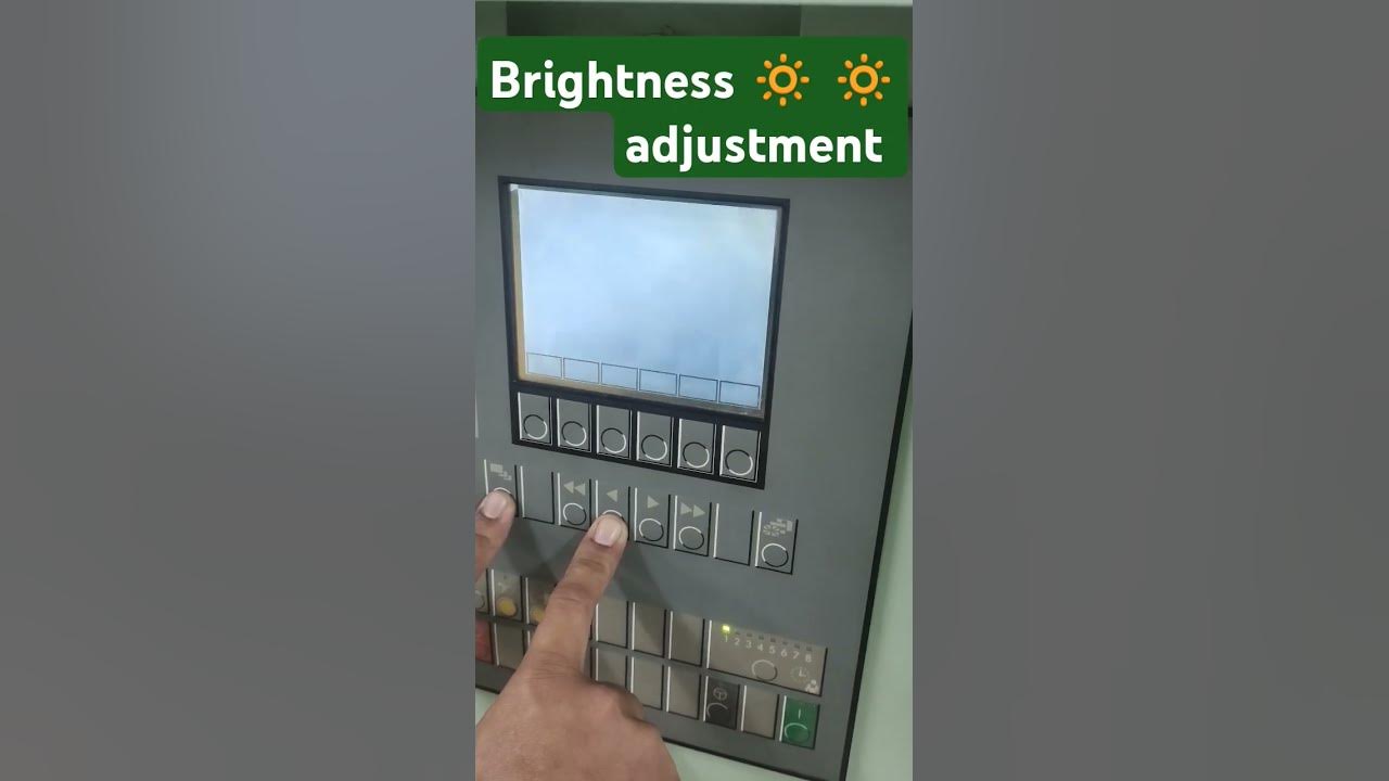 Rieter Display Brightness adjustment/ Comber E76,E80,E86, Drawing RSB45,40,35/ Drawing D24 - YouTube