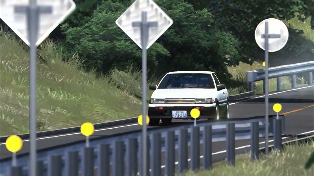 Initial D Wataru's AE86 Corolla Levin Turbo Assetto Corsa - YouTube