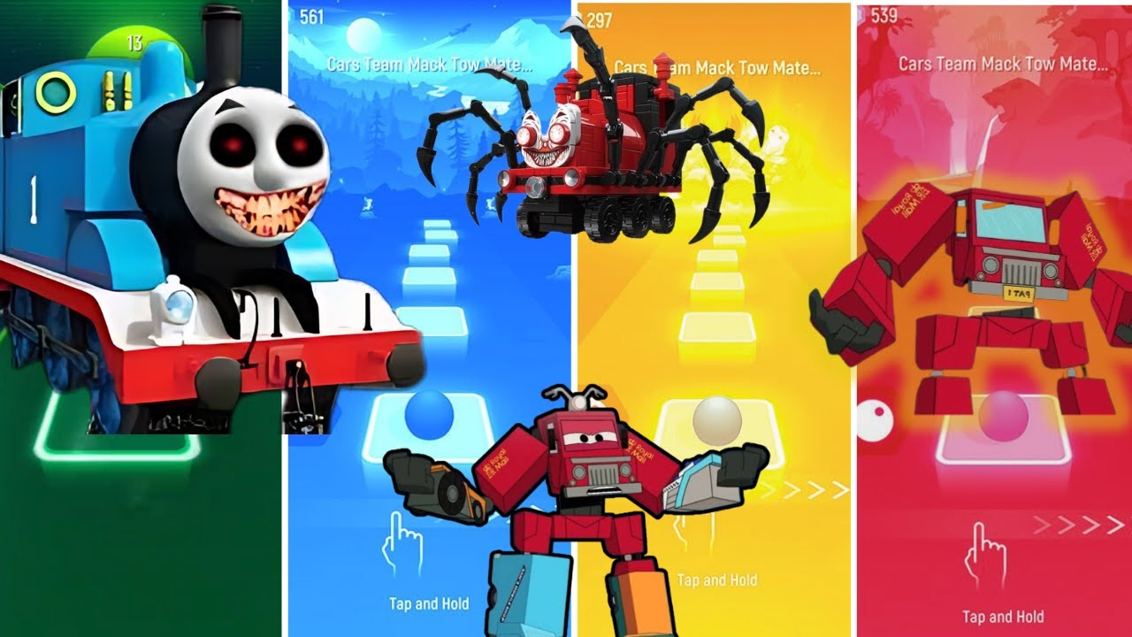 Scary Thomas vs Postman Robot Cartoon vs Choo Choo Carles vs Postman ...