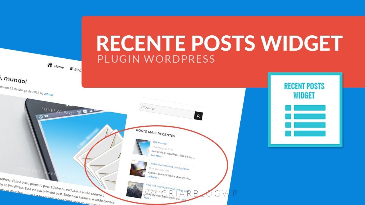 → Recent Posts Widget Extended - Plugin Wordpress Para Posts Recentes e ...