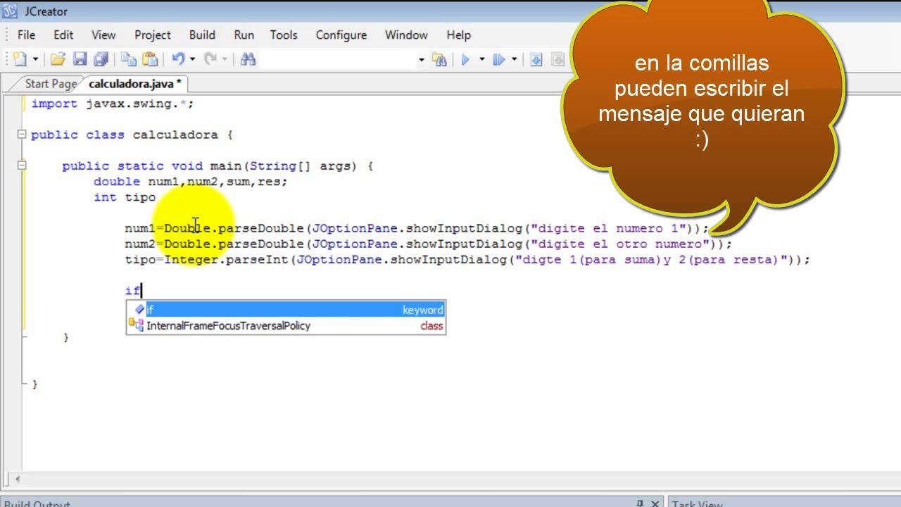 tutorial jcreator operaciones basicas parte 1 - YouTube