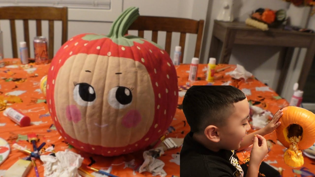 Sunday vlog: carving/ painting pumpkins - YouTube