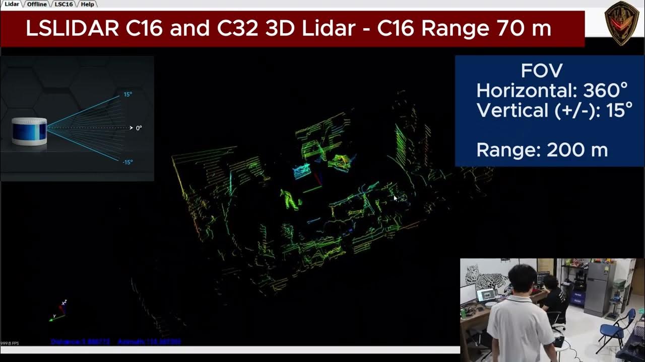 Review LSLIDAR C16 and C32 3D Lidar - YouTube