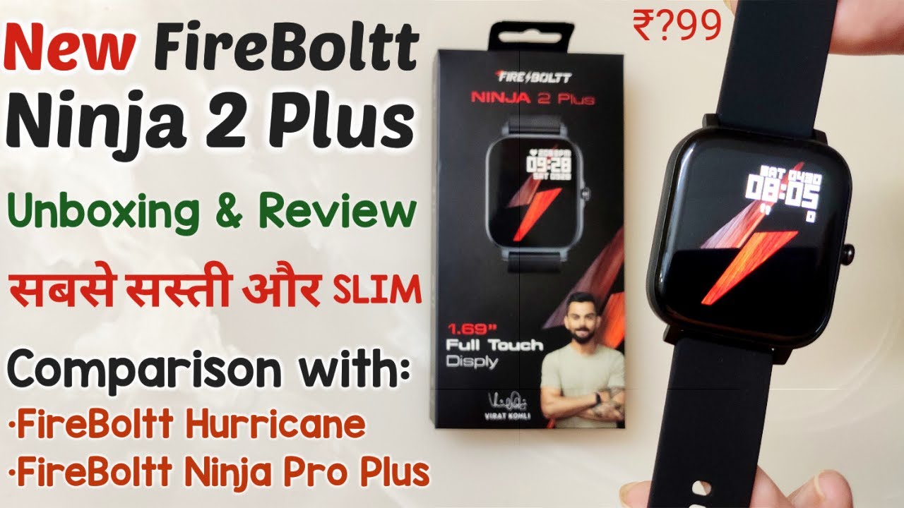 Fire Boltt Ninja 2 Plus Smartwatch - Unboxing & Review | best ...