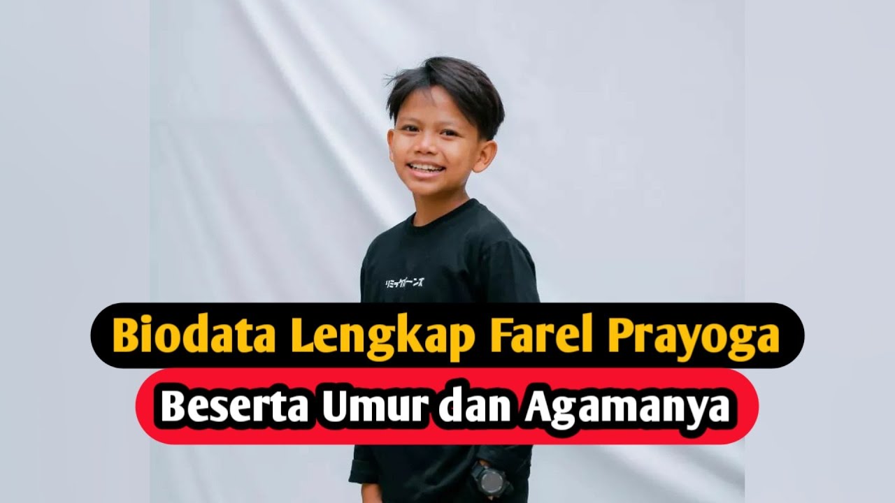 Biodata Farel Prayoga Lengkap Beserta Umur dan Agama Penyanyi Cover Ojo ...