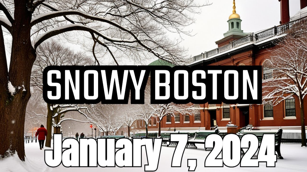 Snow in Boston, Massachusetts January 7 2024 #boston #snowfall # ...