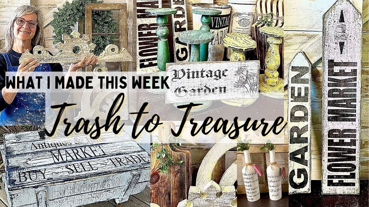 Trash To Treasure: Repurposed Home Decor And Farmhouse Upcycles - YouTube