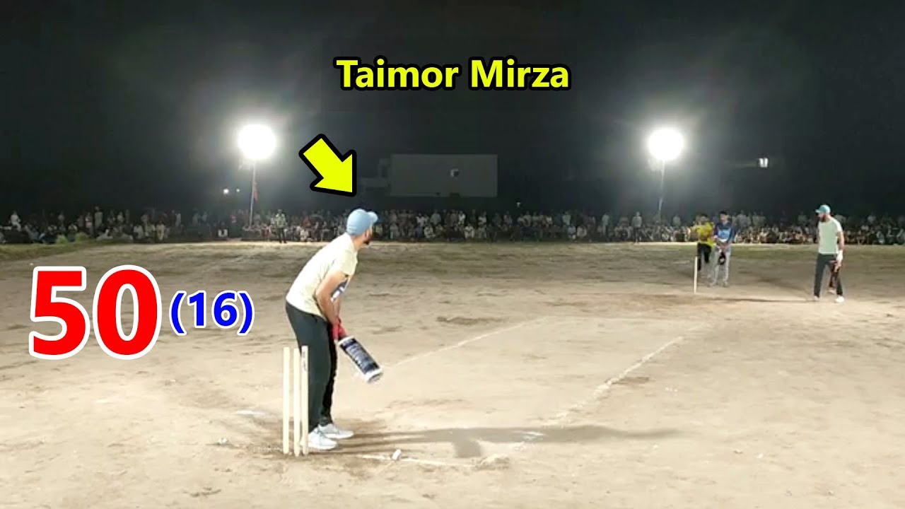 Need 50 run from 16 balls | Taimur Mirza Six | Taimur Mirza batting ...