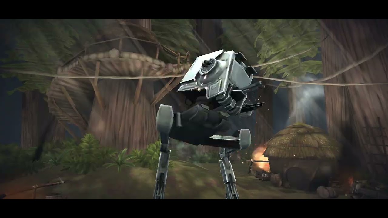 Rancor vs AT-ST - YouTube