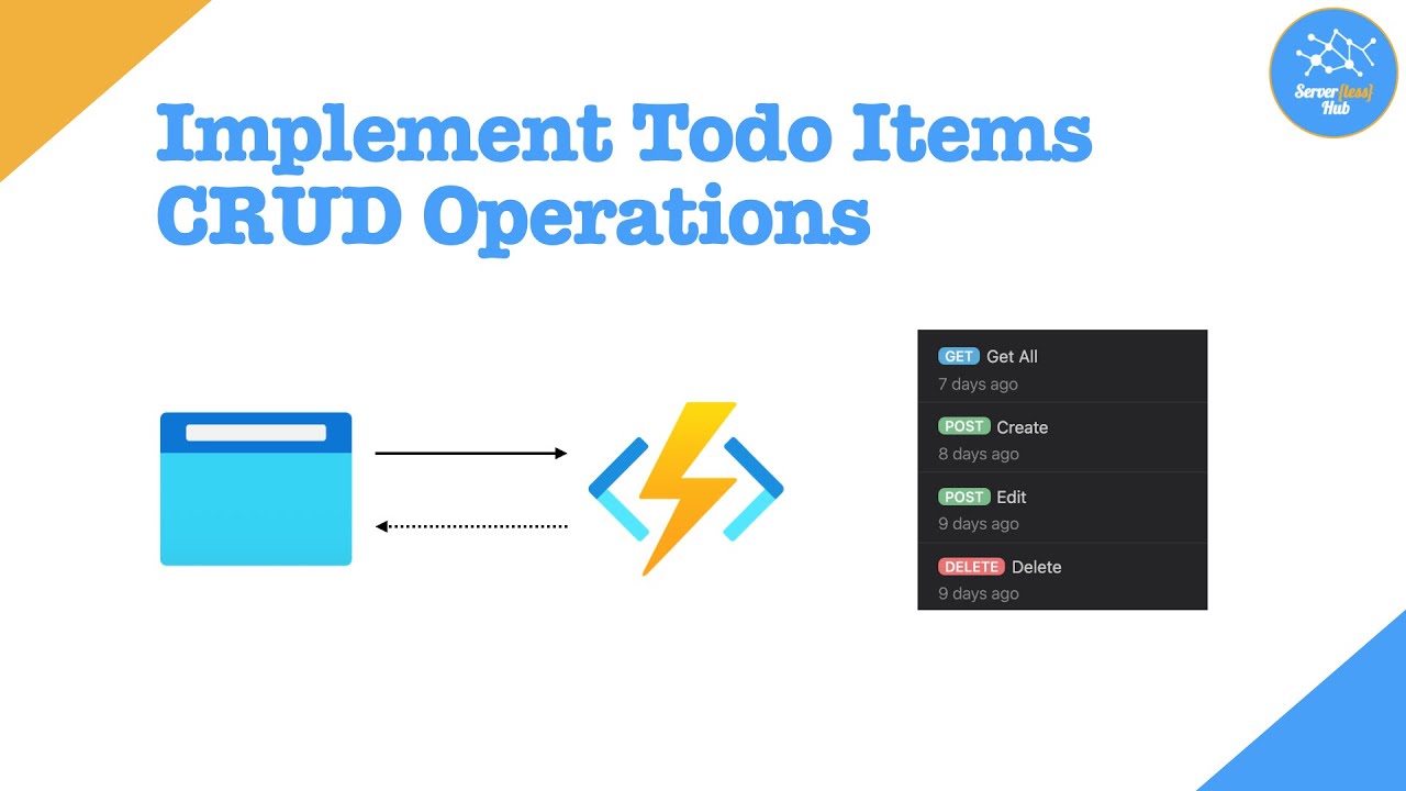 04 Implement Todo Items CRUD Operations | Building Web API’s with Azure ...
