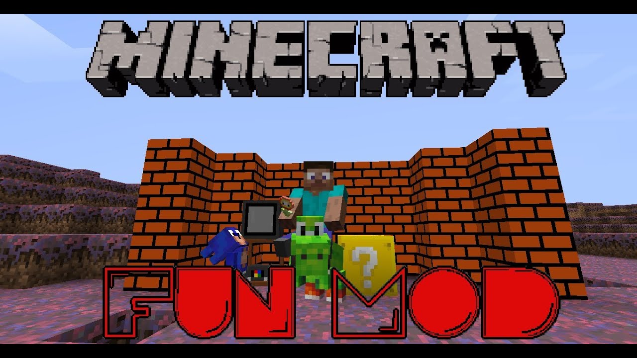 Minecraft Mod | Fun Mod | Personagens de Jogos | 1.4.2 - YouTube
