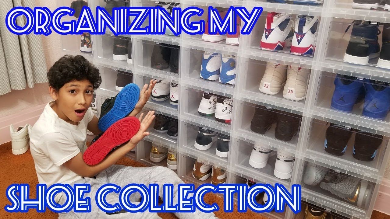 Organizing My Shoes With Drop Front Shoe Boxes From The Container Store ...