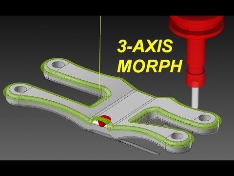 MASTERCAM TIP: Using 5-axis Morph as a powerful 3d finish toolpath - YouTube