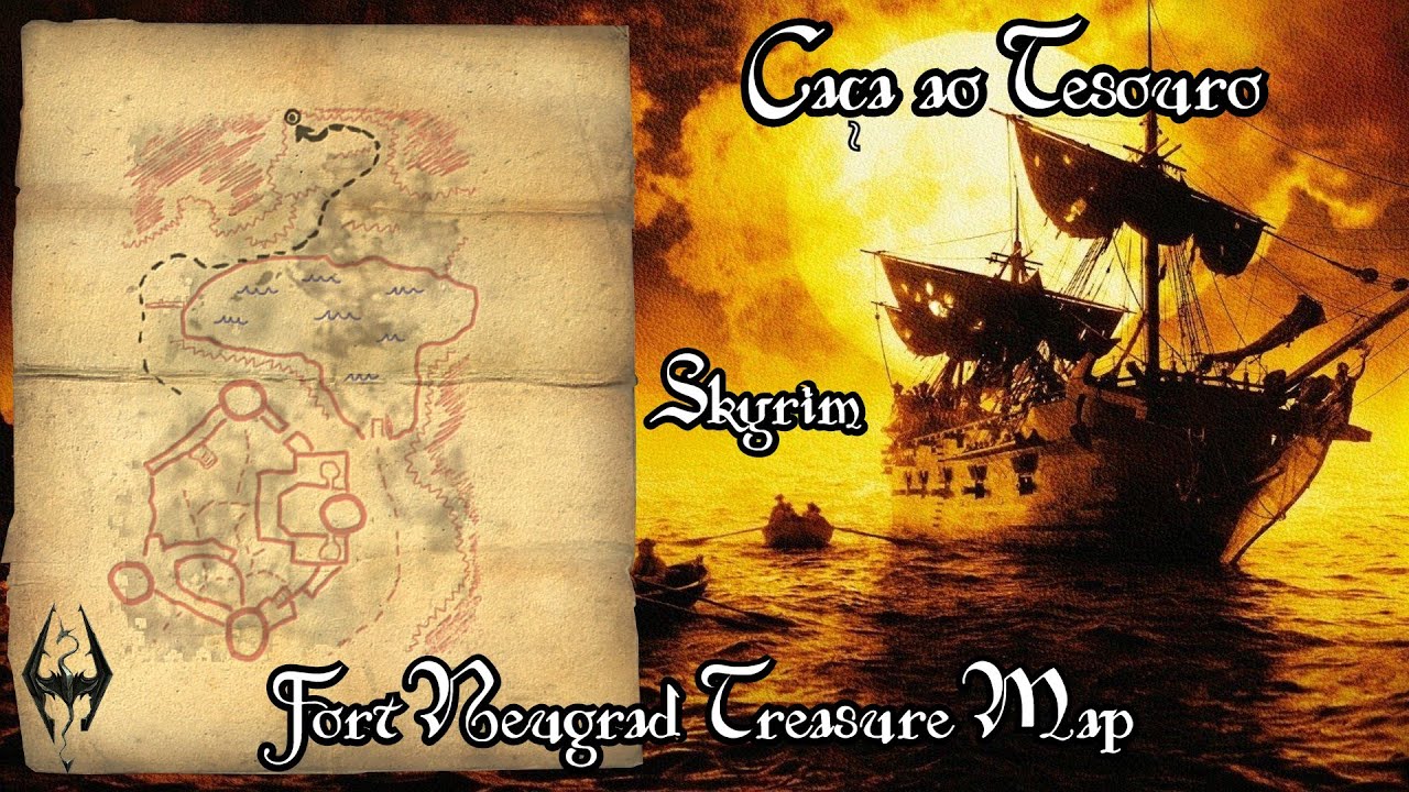 Skyrim - Caça ao Tesouro (Fort Neugrad Treasure Map) - YouTube