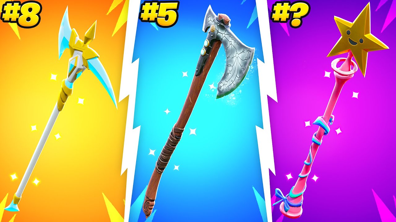 25 *SWEATIEST* Fortnite Pickaxes.. (Season OG) - YouTube