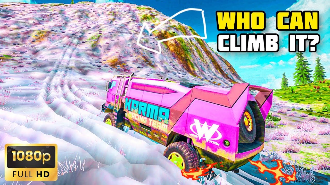 HARD CHALLENGE! WHO CAN CLIMB THIS SNOWY HILL? | OFF THE ROAD HD OPEN ...