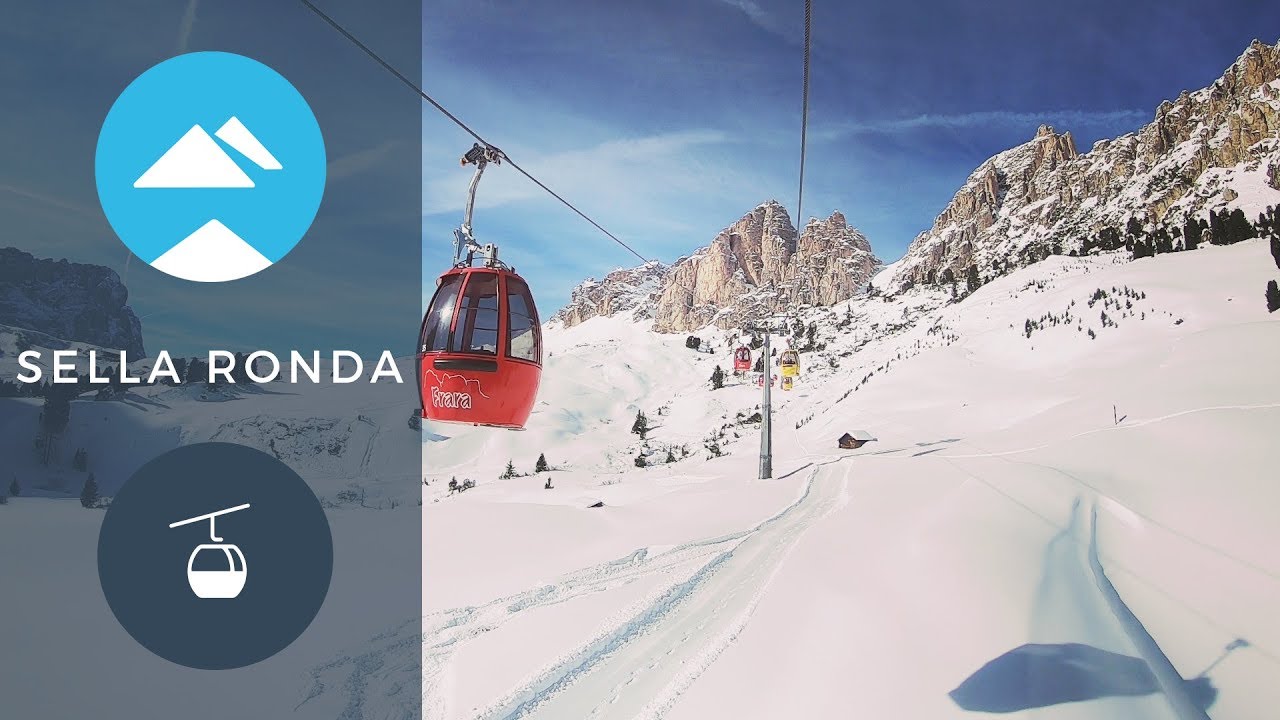 Sella Ronda, Italy | Plans gondola | Piste View - YouTube