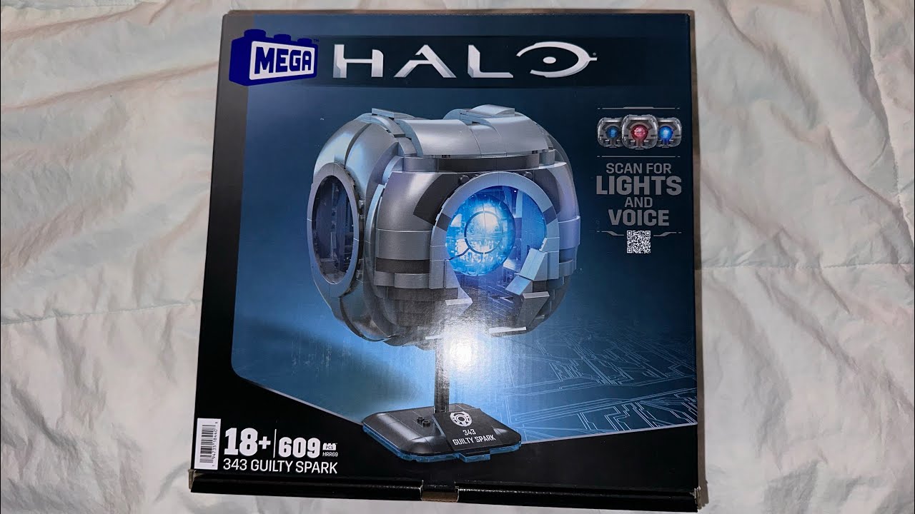 Mega Construx 343 Guilty Spark Unboxing - YouTube