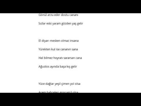 Haşimi Aslıhak   Gezsem De Dünyanın Dört Bucağını Şarkı Sözleri Lyrics
