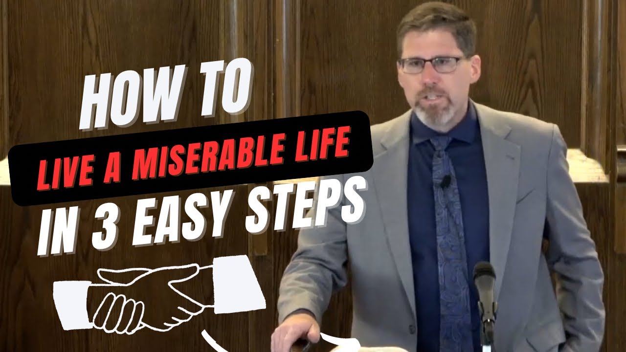 How to Live a Miserable Life in 3 Easy Steps - YouTube