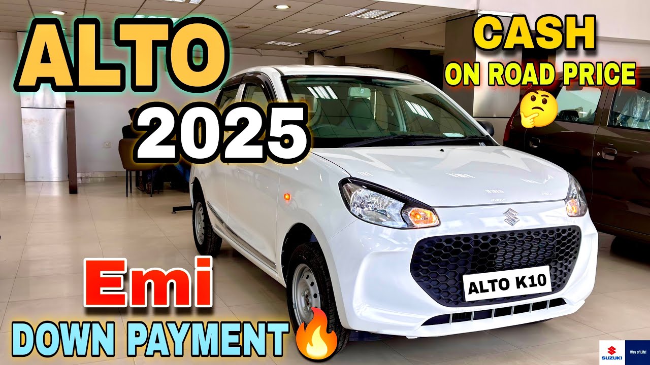 Alto 2025 on road price🔥| Emi Down payment🫢| top model ? Lakh🔥| alto ...