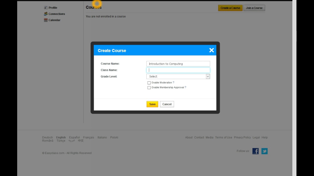 Create EasyClass Course - YouTube