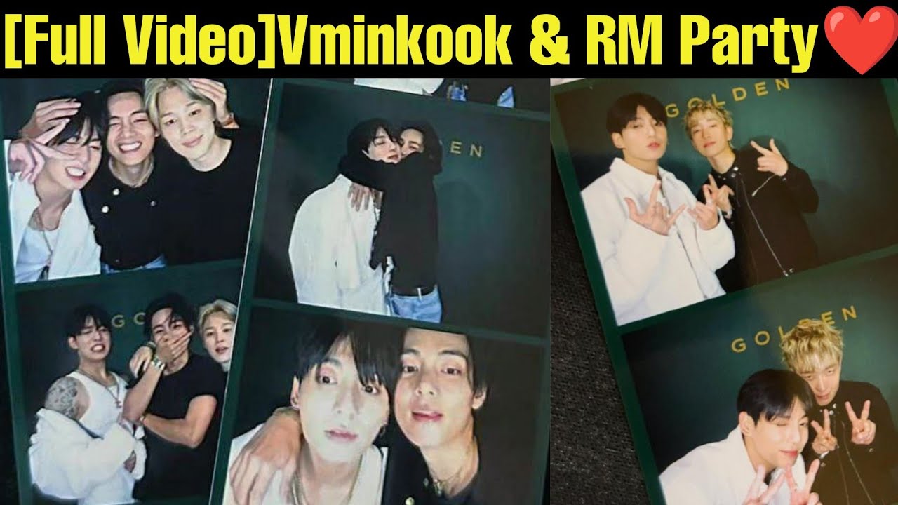 [Full Video] Vminkook & RM Party 🎉 Jimin Jungkook V RM Party 🥳 #jimin #taehyung #rm #jungkook # ...
