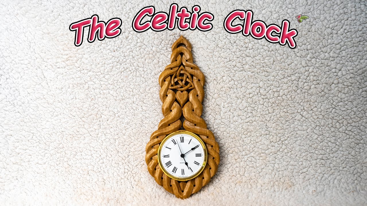 Making The Celtic Clock in wood. - YouTube