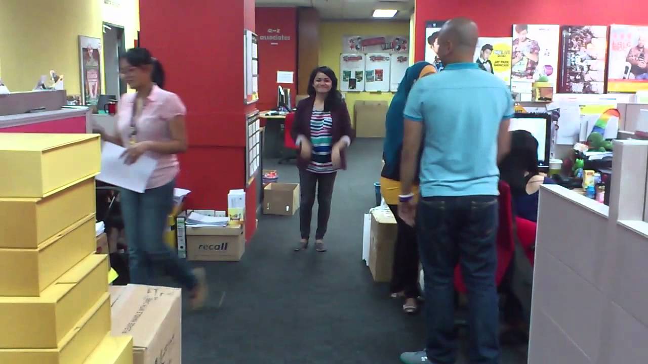 FlyFM Office Dares - Cartwheel in the middle of the office - YouTube