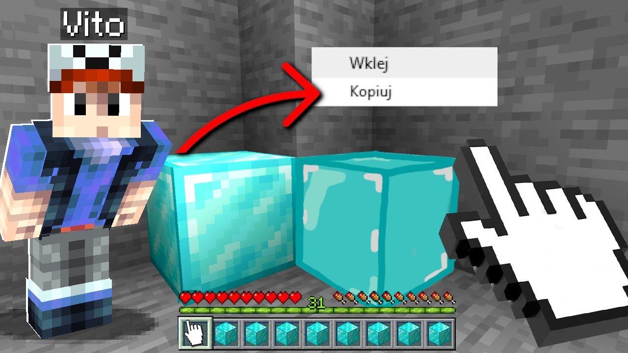Minecraft, ale MOGE KOPIOWAĆ WSZYSTKO! (zbyt mocne) z @VitoMinecraft ...