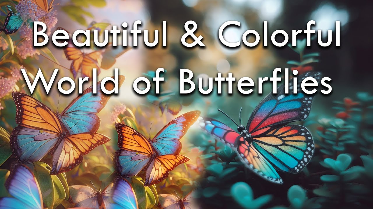 The Beautiful & Colorful World of Butterflies |Enchanting Elegance 4k ...