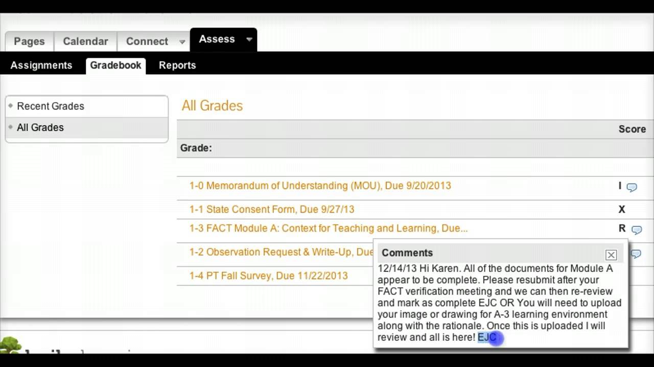 checking grades and interpreting grades - YouTube