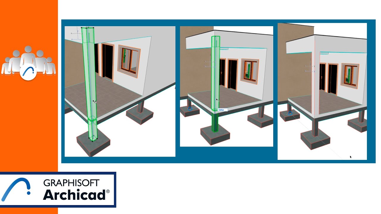 ARCHICAD: Pilar segmentado - YouTube