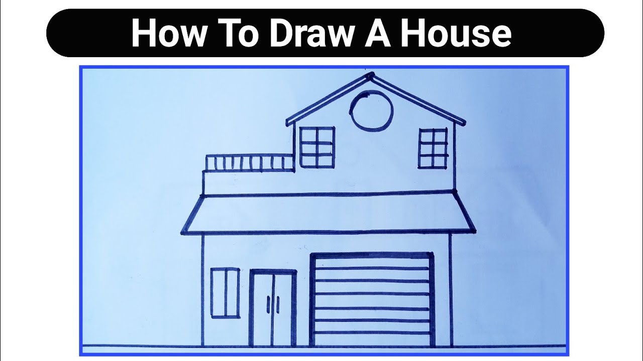How To Draw A House||Home drawing||Easy Pencil Drawing||Sketching||Art ...