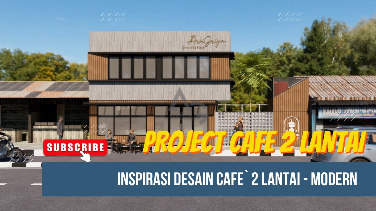 Desain Cafe 2 Lantai Modern yang Kekinian & Instagramable - YouTube