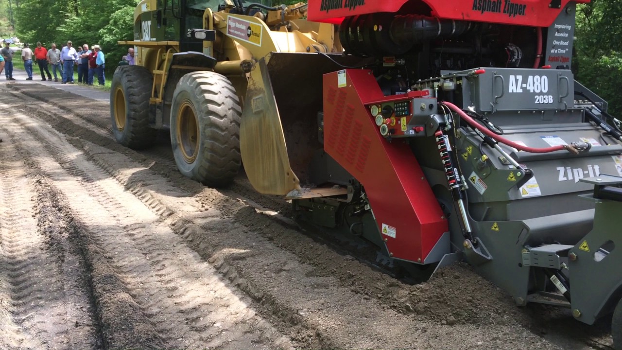 Asphalt Zipper AZ500WA - YouTube