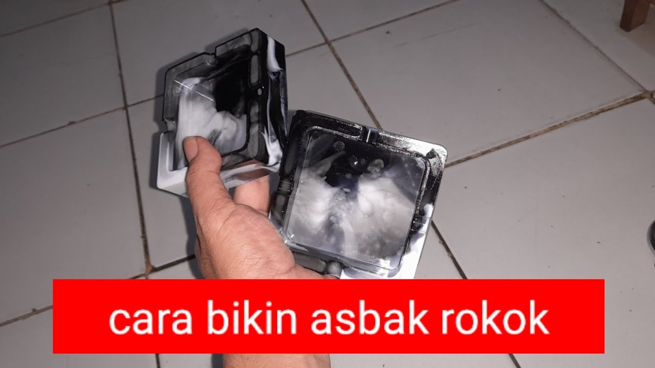 kerajinan dari resin//cara bikin asbak rokok - YouTube