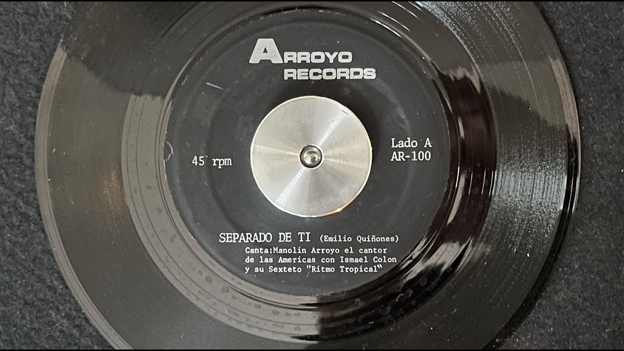 Separado De Ti (Emilio Quiñones) - Canta: Manolin Arroyo - YouTube