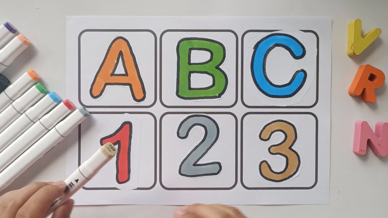 For Kids | ABC Alphabet and 123 Writing Drawing for Toddlers and Kids ...