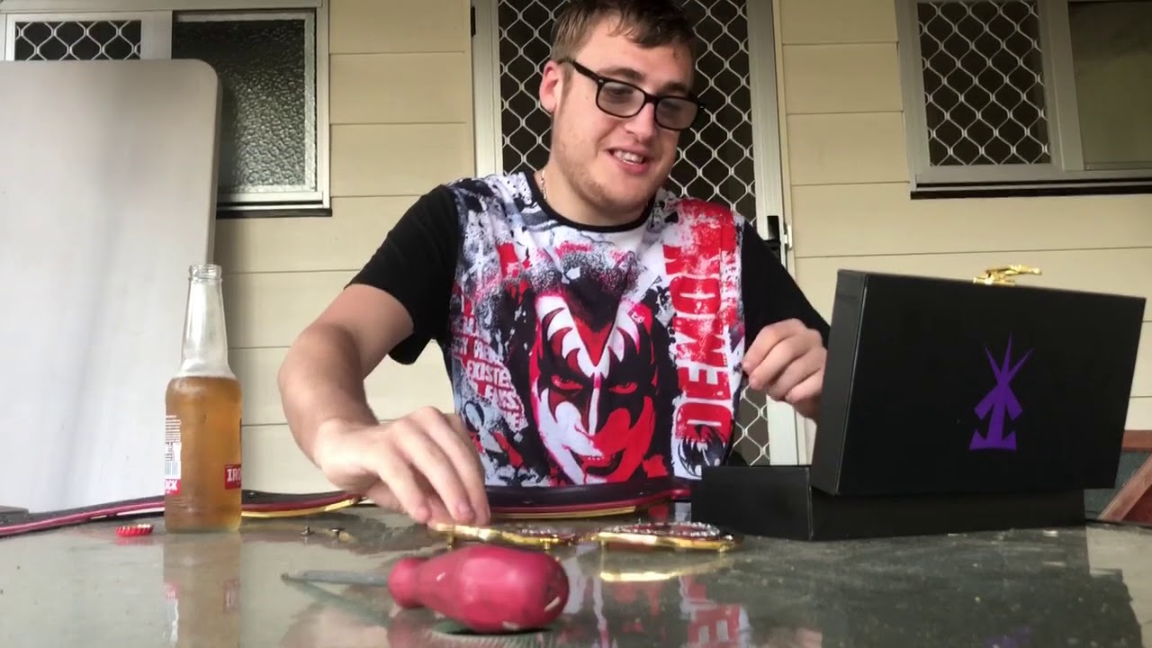 Installing side plates (Undertaker) on universal replica title - YouTube