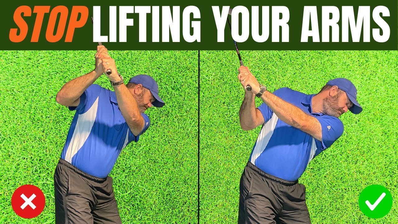 Perfect Golf Backswing Position – No More Arm Lift - YouTube