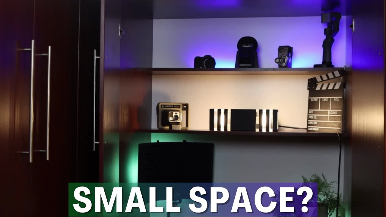 Small Space Lighting Tips for a YouTube Studio Setup - YouTube
