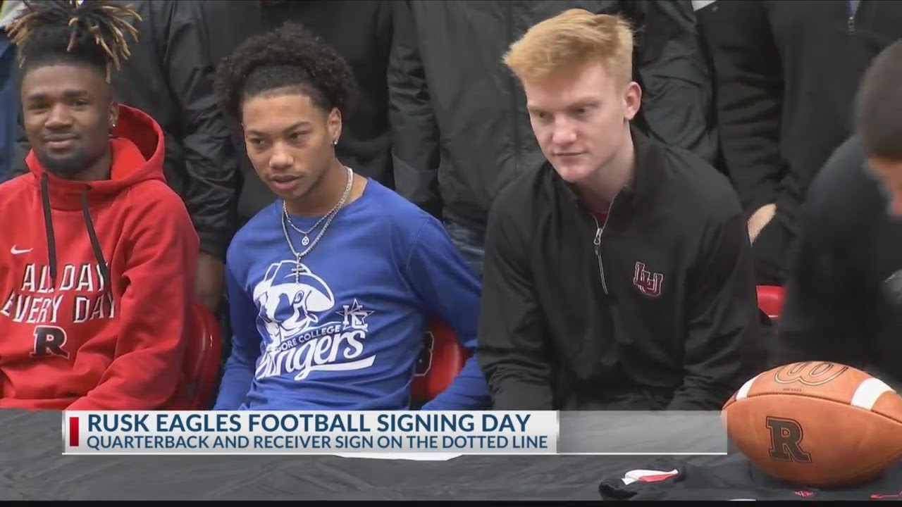 2023 Rusk Eagles signing day - YouTube