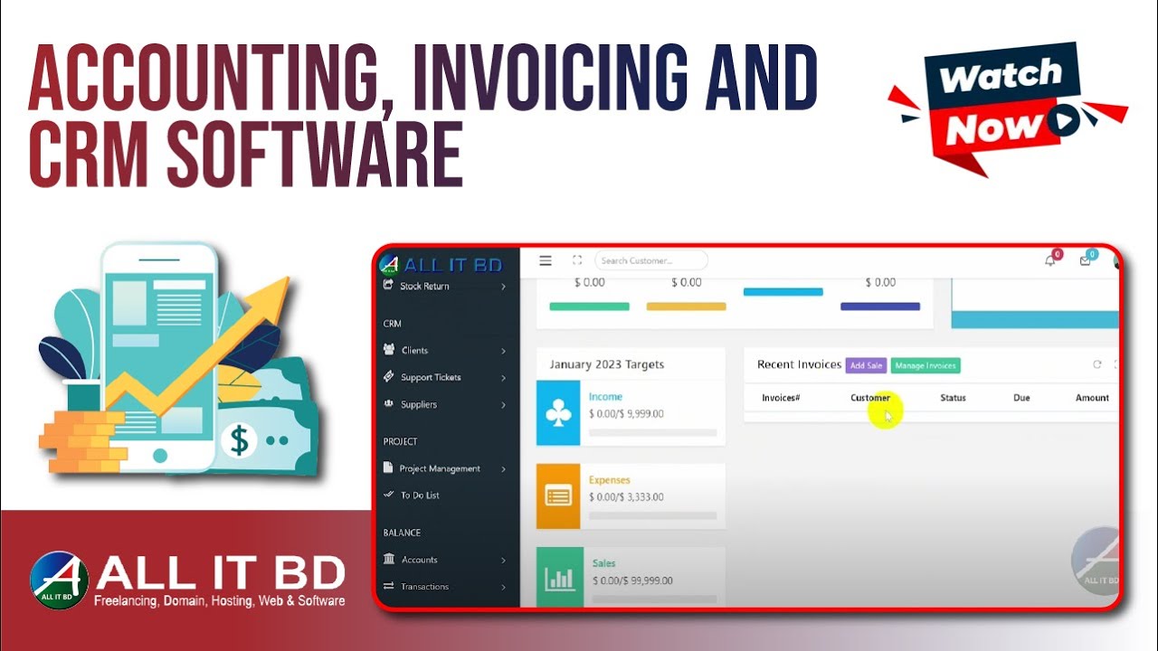 Accounting, Invoicing And CRM Software - YouTube