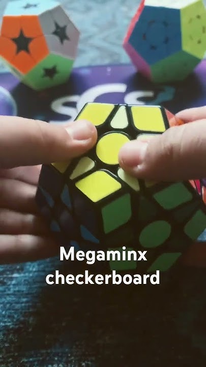 Megaminx checkerboard #rubikscube #cubing - YouTube
