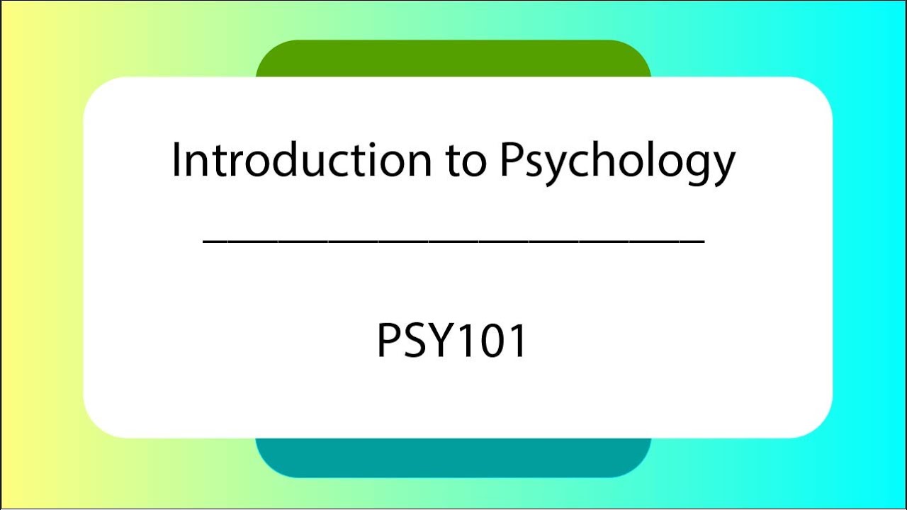 PSY101 mid term mcqs | Introduction to Psychology MCQs | PSY101 MCQs | Set 10 ...