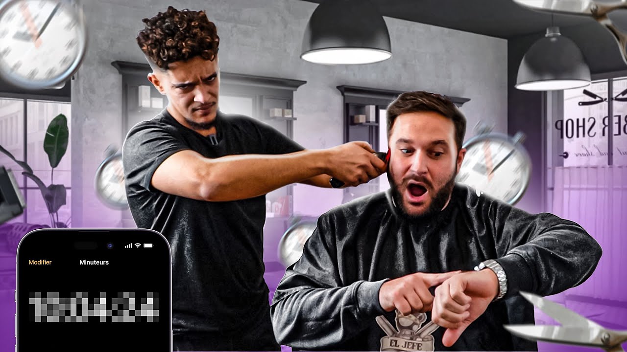 JE TESTE LE COIFFEUR LE PLUS RAPIDE DE FRANCE!!! (c'est tendu) #4 - YouTube